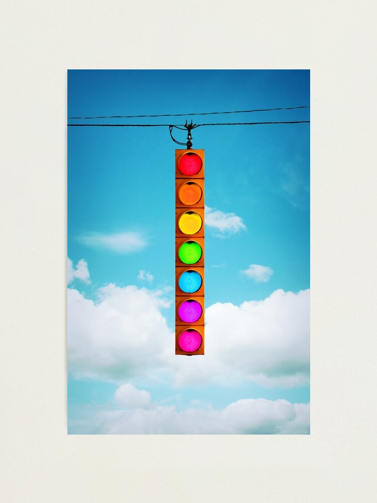 "Rainbow Traffic Light" Photographic Print by KittyBitty1 | Redbubble