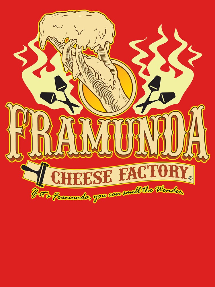 "Framunda Cheese Factory" Essential T-Shirt for Sale by Venture-Graphix ...