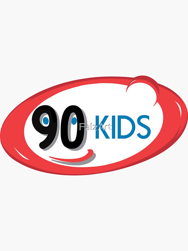 "90 Kids Toon" Sticker for Sale by FalzArt | Redbubble