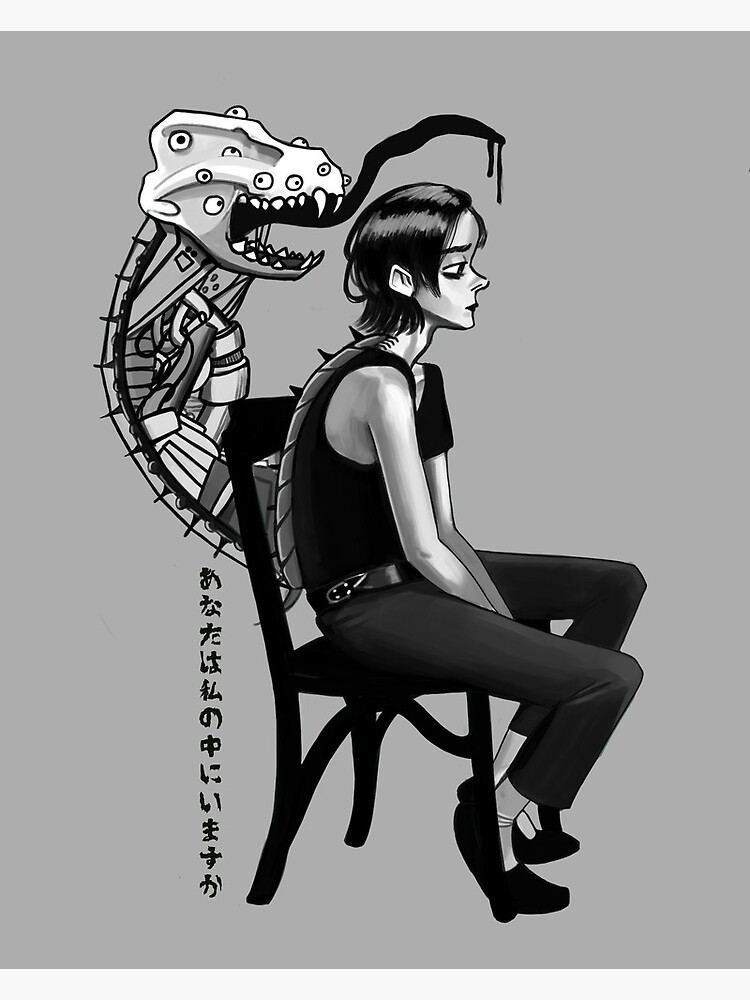 "the monster inside us" Art Print for Sale by Dudubutt | Redbubble