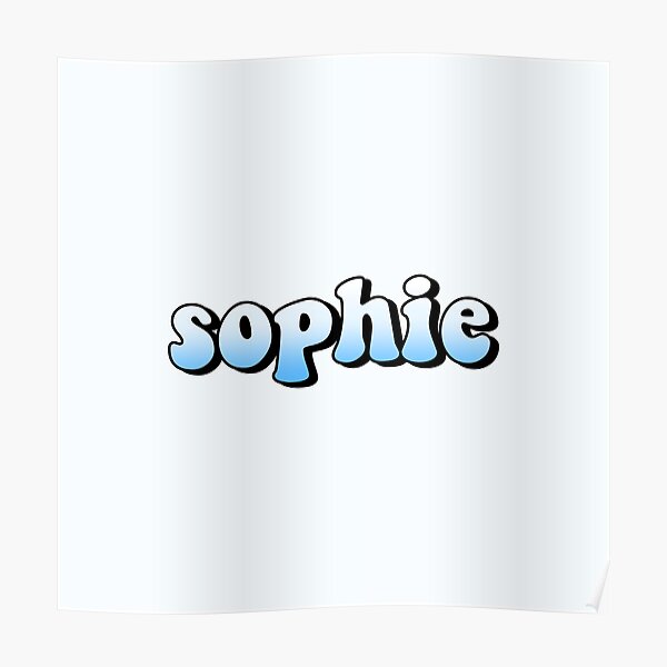 "aesthetic pastel blue gradient sophie name" Poster by STAR10008 ...