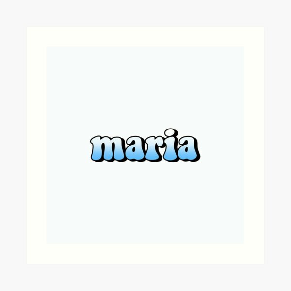 "aesthetic pastel blue gradient maria name" Art Print by STAR10008 ...