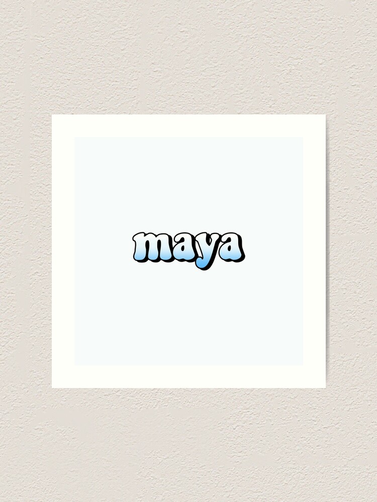 "aesthetic pastel blue gradient maya name" Art Print for Sale by ...