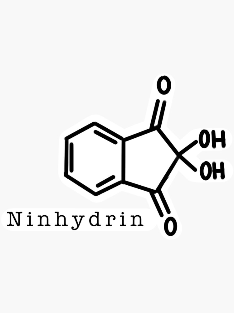 "Ninhydrin Organic Structure" Sticker for Sale by ajohnson1411 | Redbubble