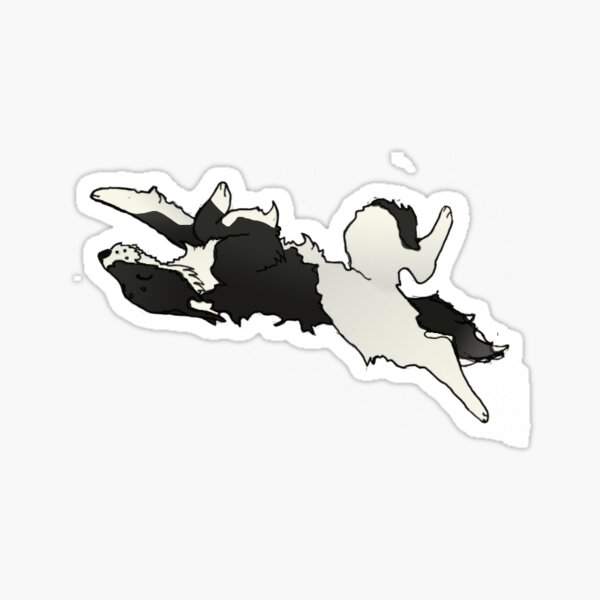 "Lazy Dog" Sticker for Sale by Yvonnes-Design | Redbubble
