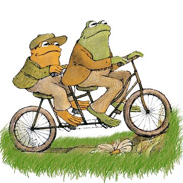 "frog and toad on the bike" Poster for Sale by WhyNotStore | Redbubble