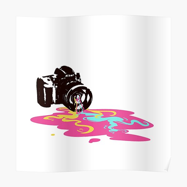 "Bleeding camera" Poster by Niozaart | Redbubble