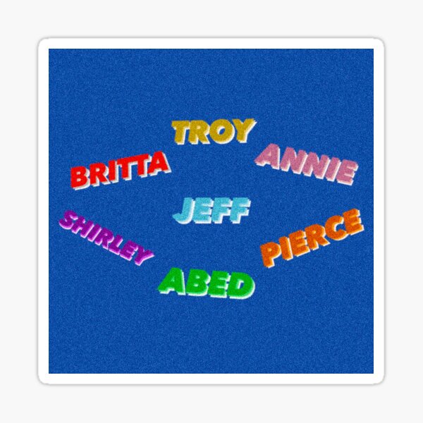 "Community" Sticker for Sale by calebbhector | Redbubble