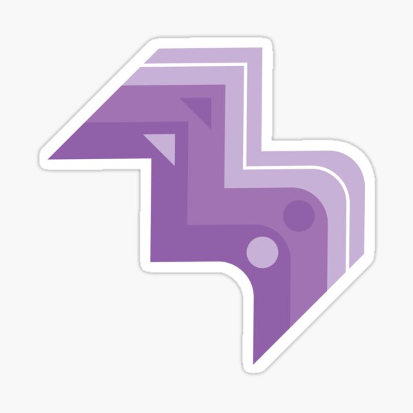 "Angular & Curved Stairs Geometric Pattern – Purple" Sticker by RoguePatterns | Redbubble