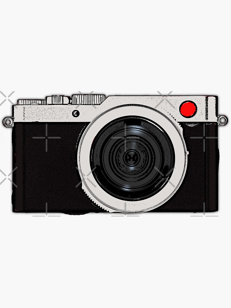 "Colored old leica camera drawing" Sticker by AdotCOMB | Redbubble