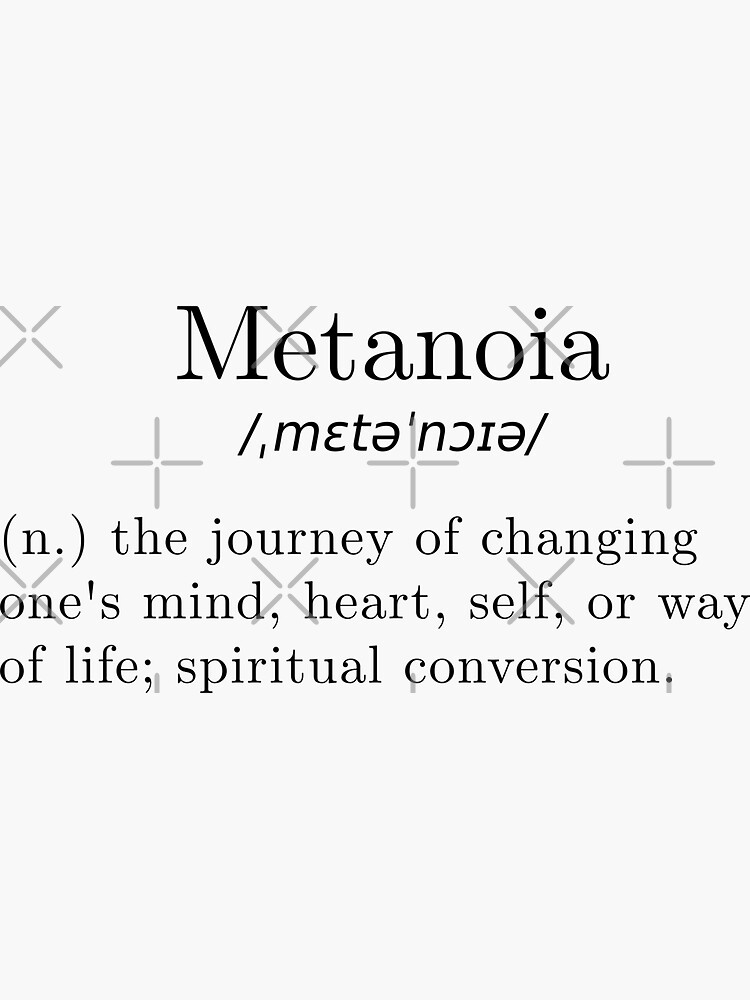 "Metanoia - Beautiful Greek Word" Sticker by Zooone | Redbubble