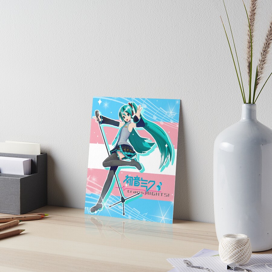 "hatsune miku trans rights poster" Art Board Print for Sale by ...