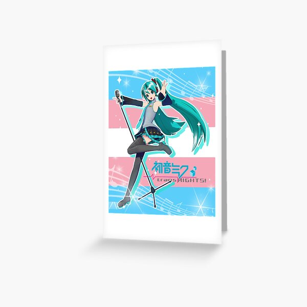 "hatsune miku trans rights poster" Greeting Card for Sale by ...