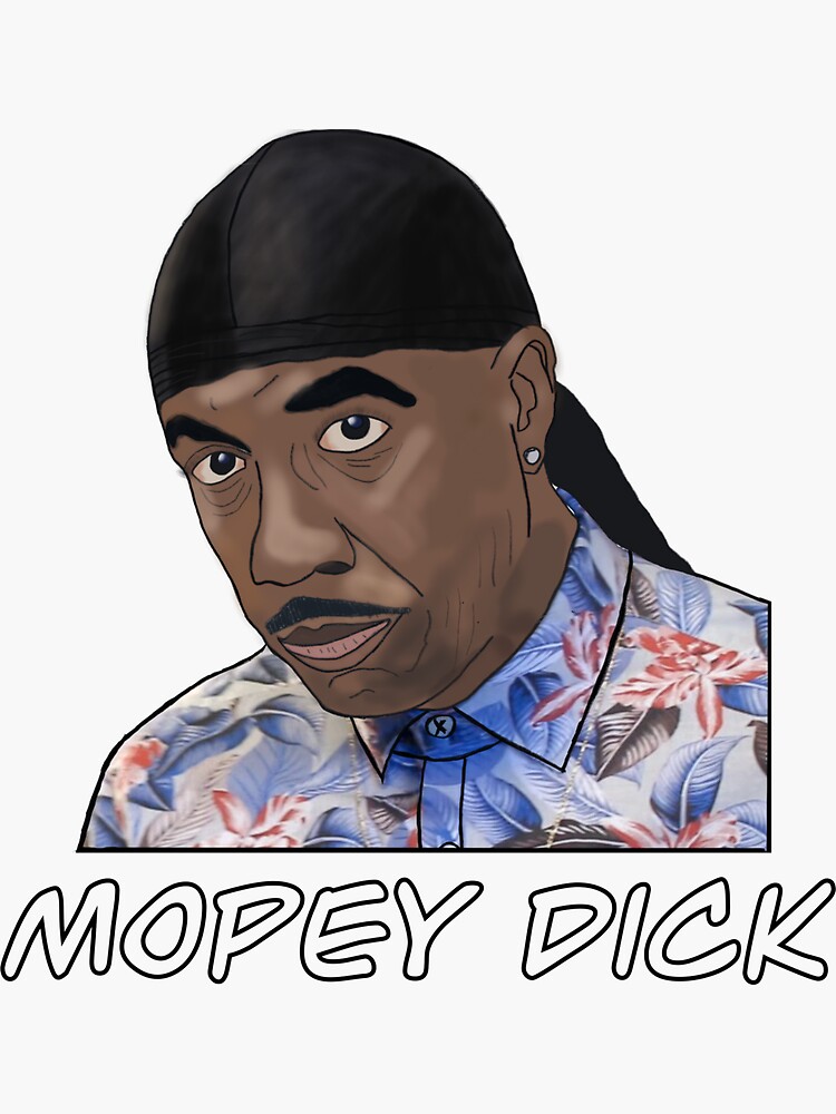"Mopey dick" Sticker for Sale by Beshbazo | Redbubble
