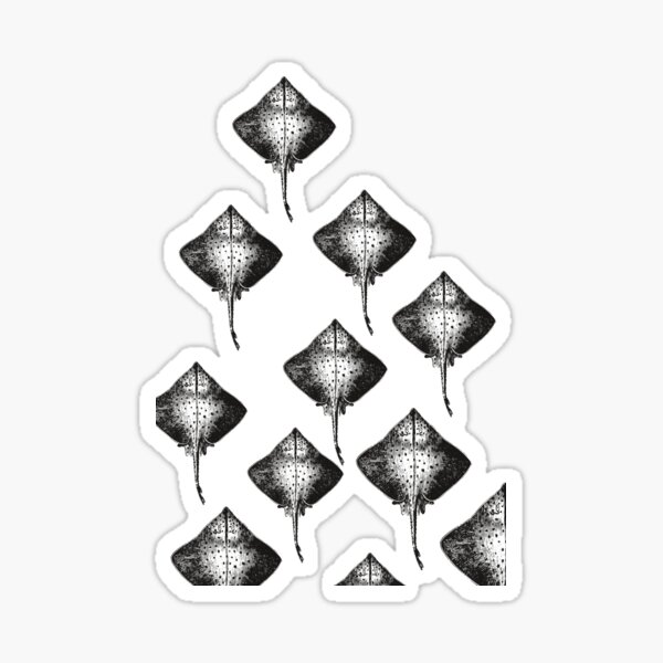 "School of rays" Sticker for Sale by HokuKai | Redbubble