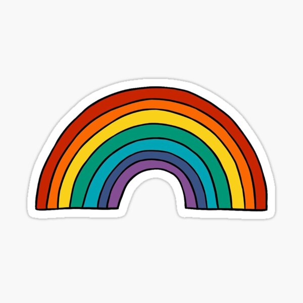 Rainbow Sticker For Sale By Hilaarya Redbubble
