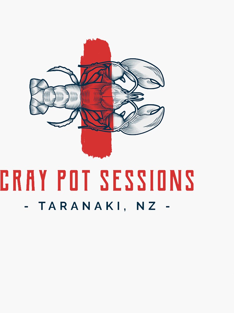 "Cray Pot Sessions Design" Sticker by brophshop | Redbubble