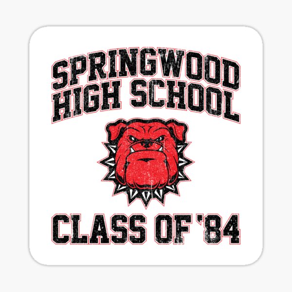 "Springwood High School Class of 84 (Variant)" Sticker by huckblade ...