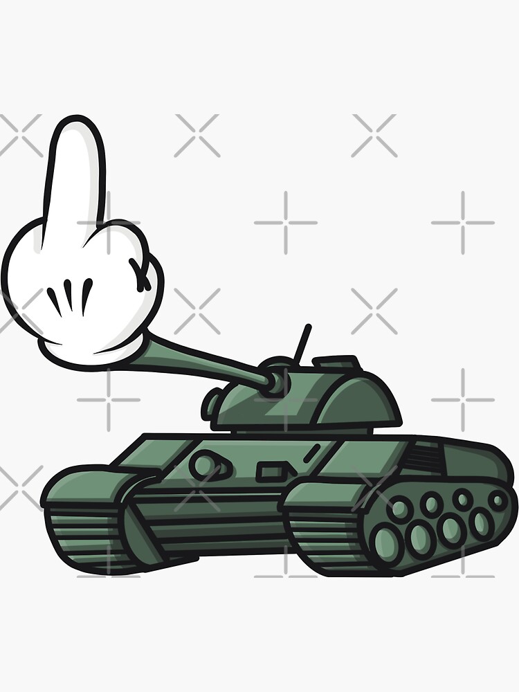 "Tank Finger" Sticker for Sale by paintedlife | Redbubble