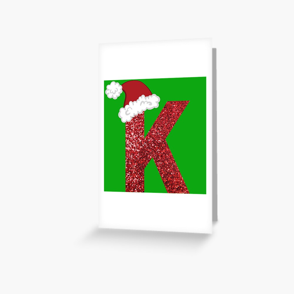 "Sparkly Christmas Letter K" Sticker for Sale by LiveAndGlow | Redbubble