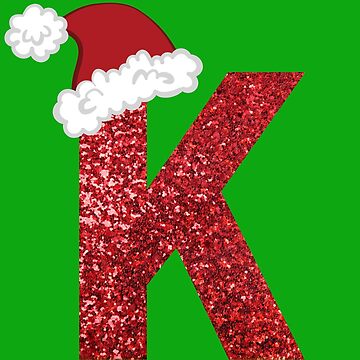 "Sparkly Christmas Letter K" Sticker for Sale by LiveAndGlow | Redbubble