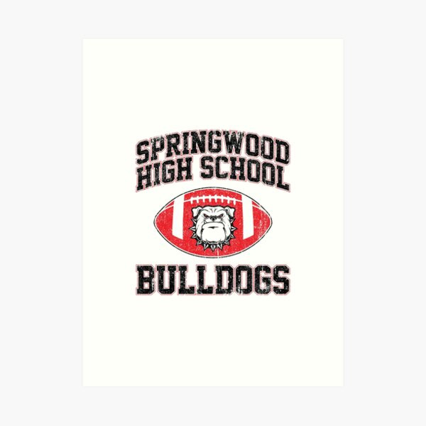 "Springwood High School Bulldogs Football (Variant)" Art Print by ...