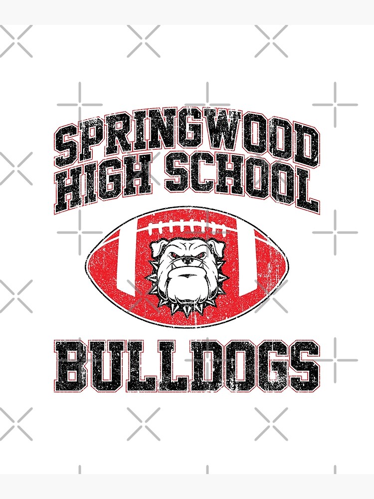 "Springwood High School Bulldogs Football (Variant)" Art Print by ...