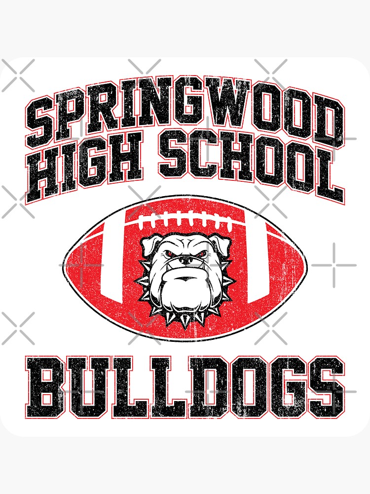"Springwood High School Bulldogs Football (Variant)" Sticker for Sale ...