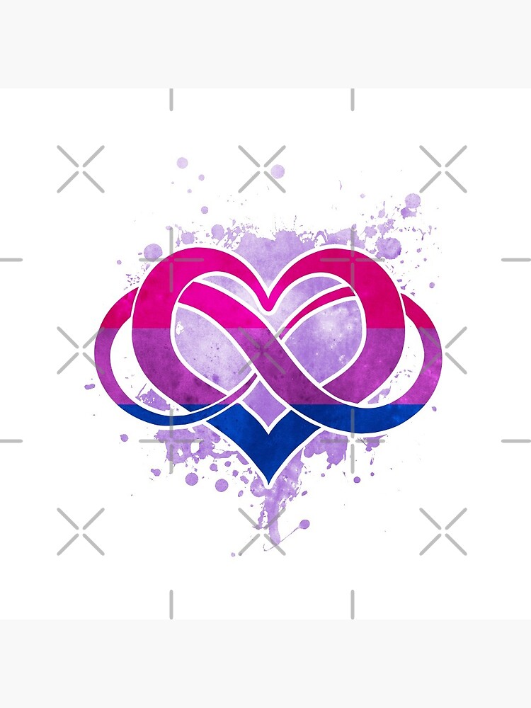 Bi Flag - Poly Heart - LGBT Symbol | Pin