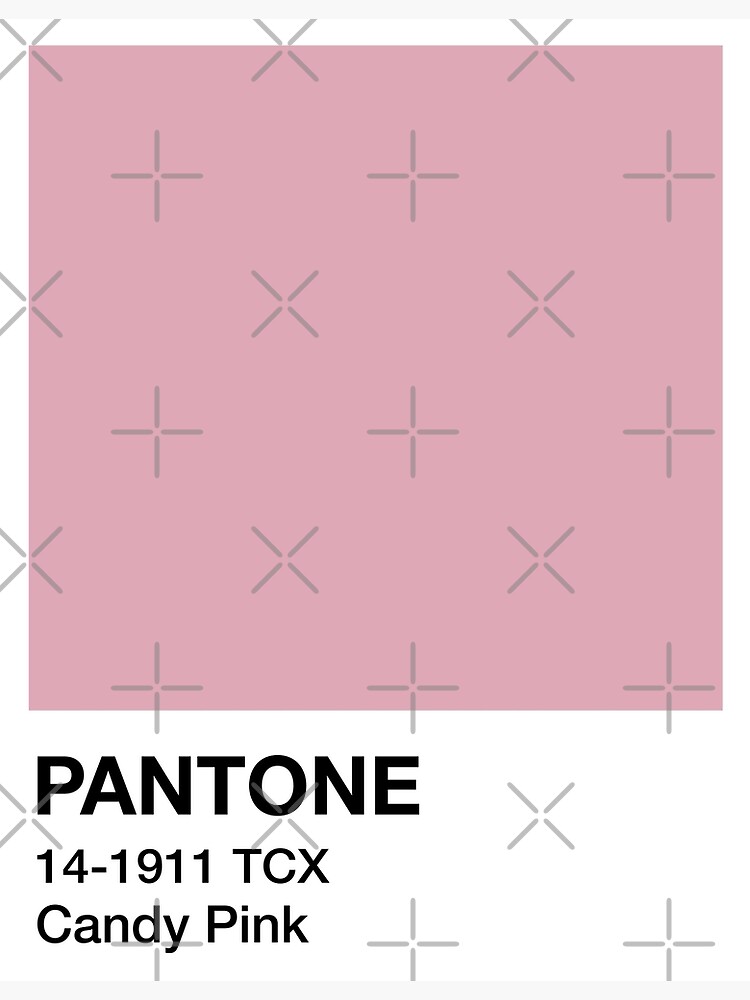 "Pantone Candy Pink" Poster for Sale by piastrelli | Redbubble