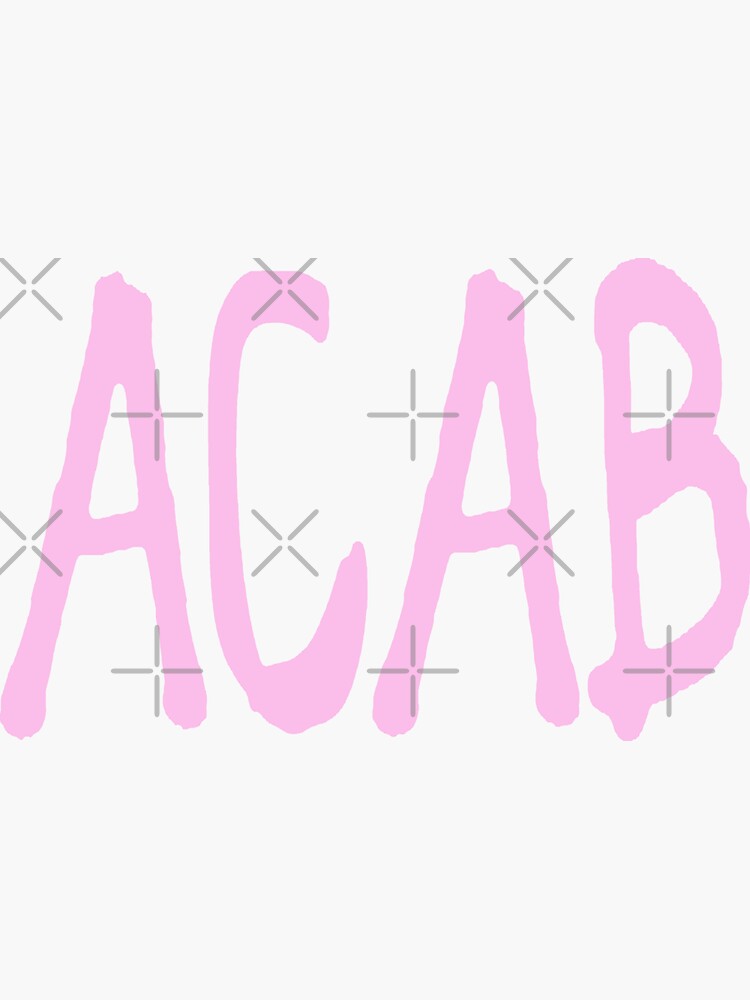 "ACAB Swrawl Grafitti tag Style" Sticker for Sale by boogsbay | Redbubble