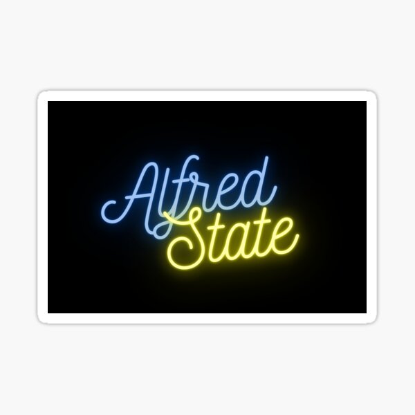 "Alfred State Sticker" Sticker by moeanto | Redbubble