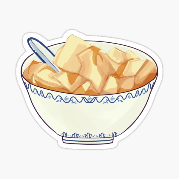 "豆花 (Dou Hua)" Sticker by Legumesoup | Redbubble