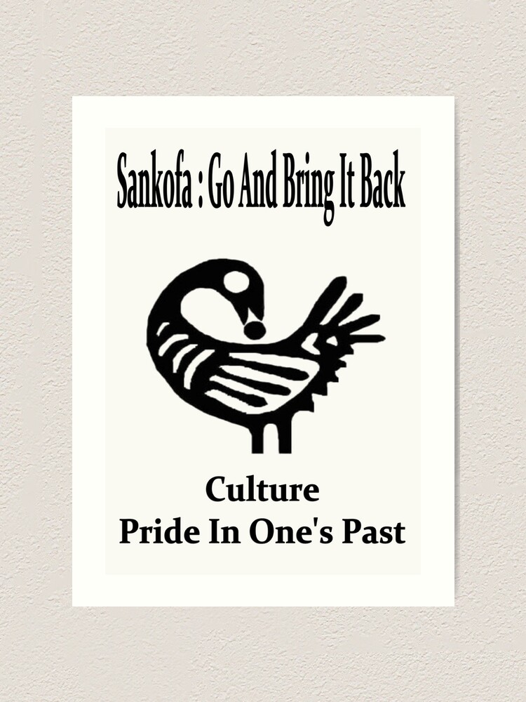 "Ghanaian Adinkra Symbol 'Sankofa' with description" Art Print for Sale ...