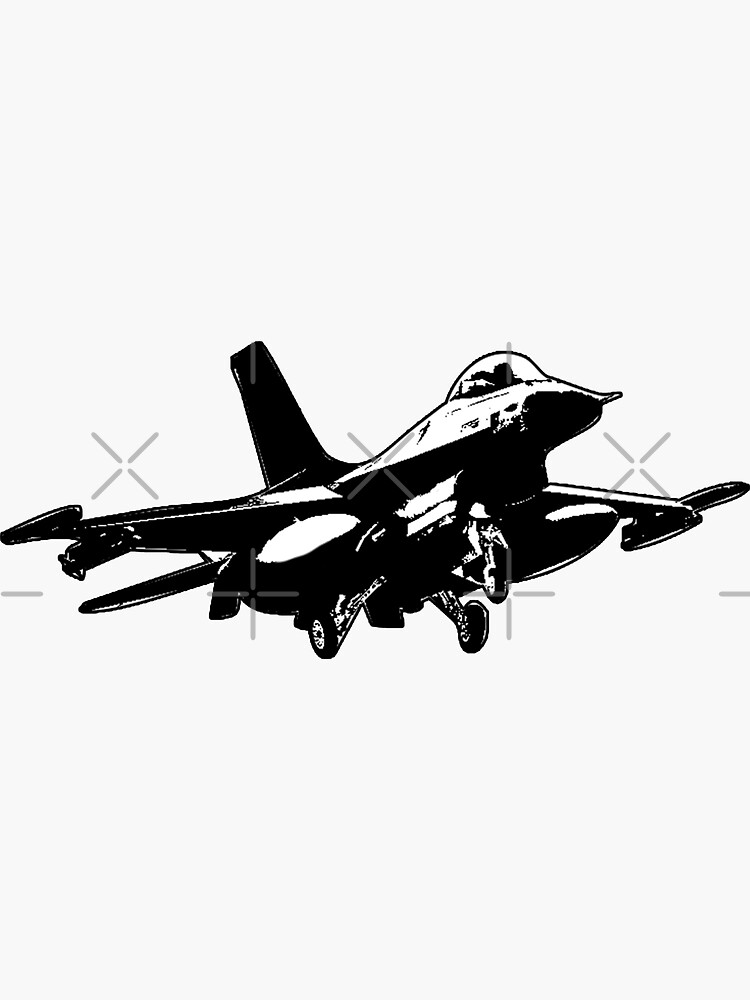 "Fighter Jet" Sticker for Sale by devinswy | Redbubble