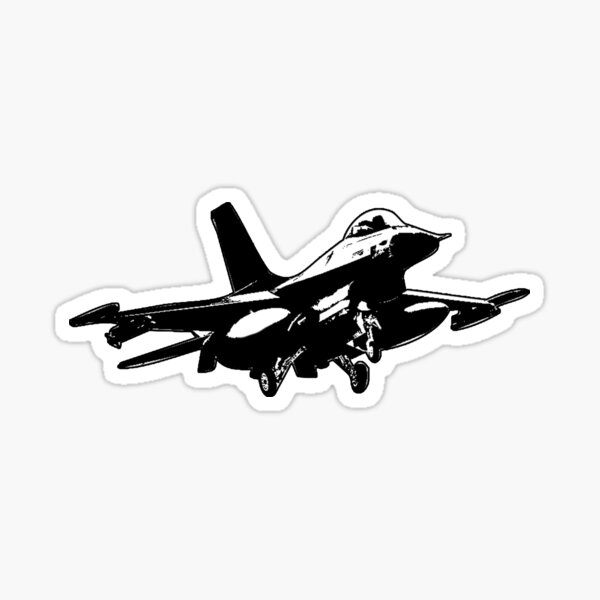 "Fighter Jet" Sticker for Sale by devinswy | Redbubble