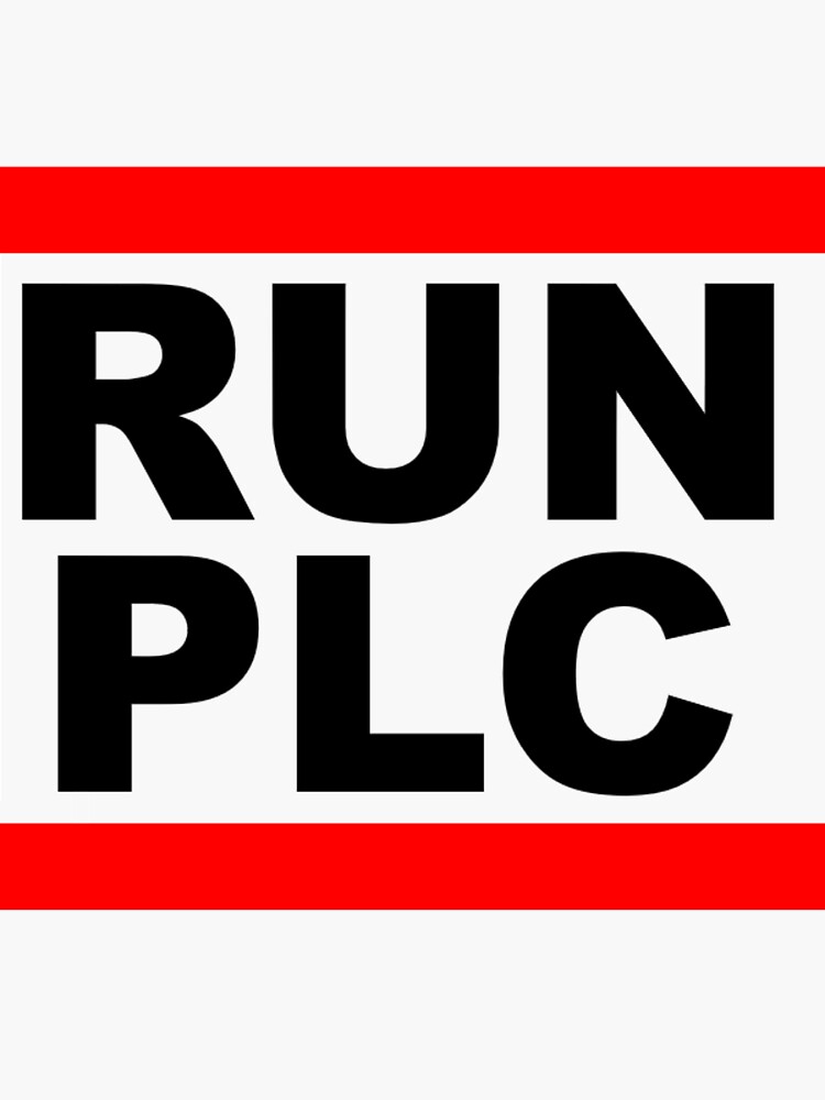 "Run PLC" Sticker for Sale by PLCMemeGuy | Redbubble