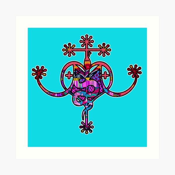 "Pink Marie Laveau Veve Sigil " Art Print for Sale by artbyomega ...
