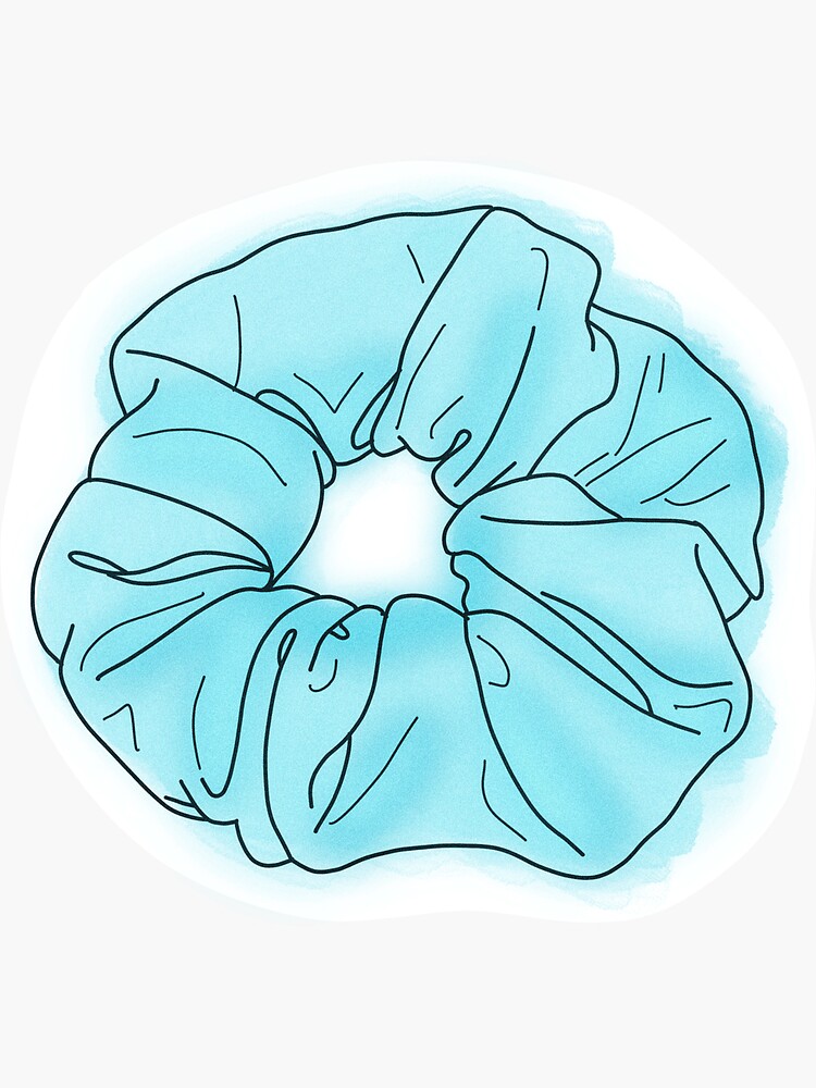 "Scrunchie Sticker" Sticker for Sale by Sarabeth26 | Redbubble