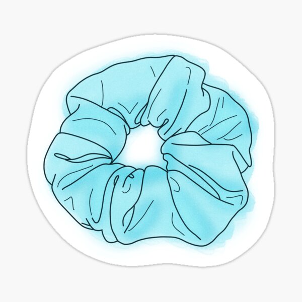 "Scrunchie Sticker" Sticker for Sale by Sarabeth26 | Redbubble