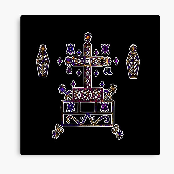"Purple Baron Samedi Veve Sigil " Canvas Print for Sale by artbyomega ...