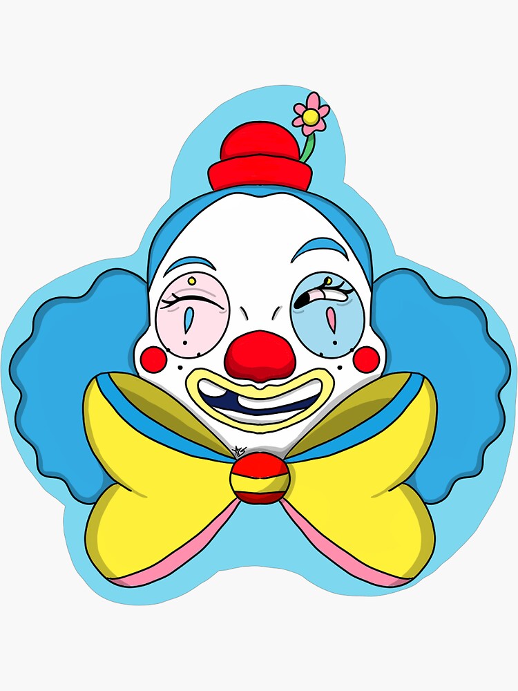"clown sticker " Sticker by agonzalezart | Redbubble