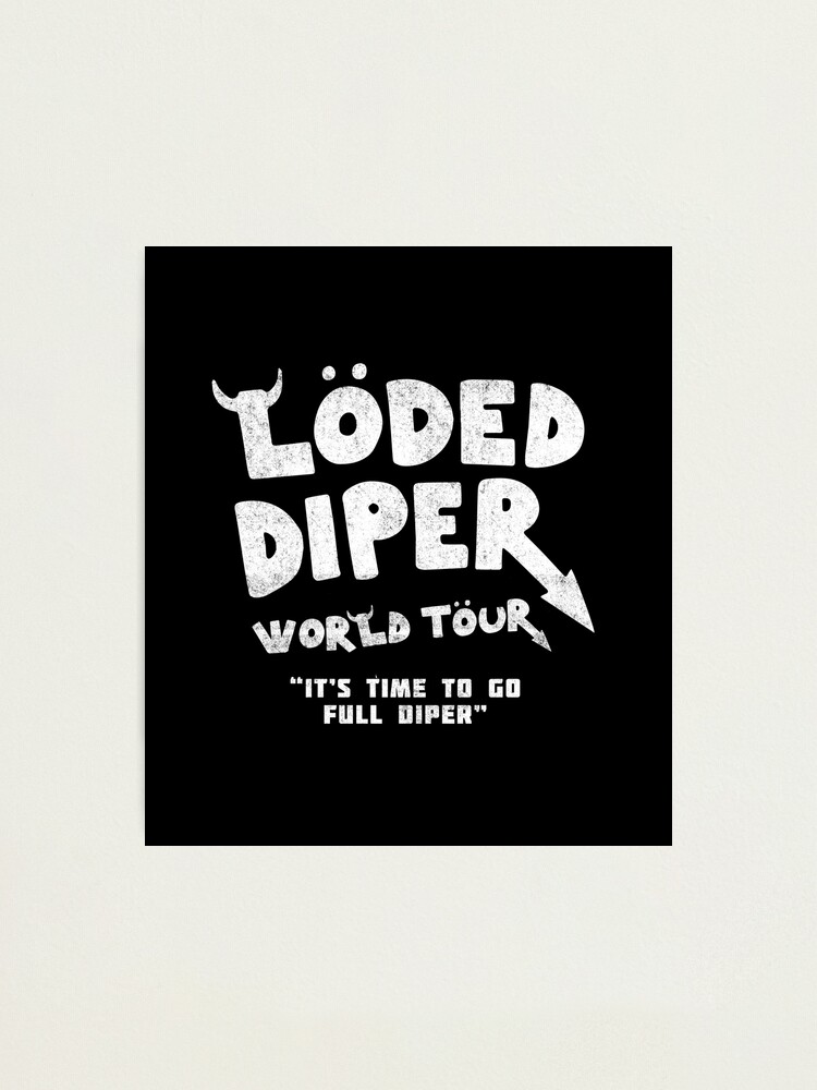 "Loded Diper World Tour - vintage" Photographic Print for Sale by ...