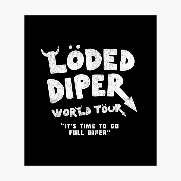 "Loded Diper World Tour - vintage" Photographic Print for Sale by ...