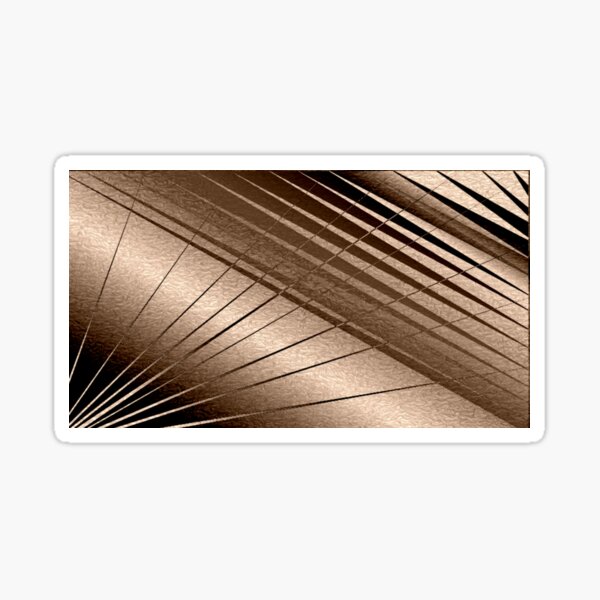 "Simple Lines and Spikes of Sepia" Sticker for Sale by Rhoschafer4 ...