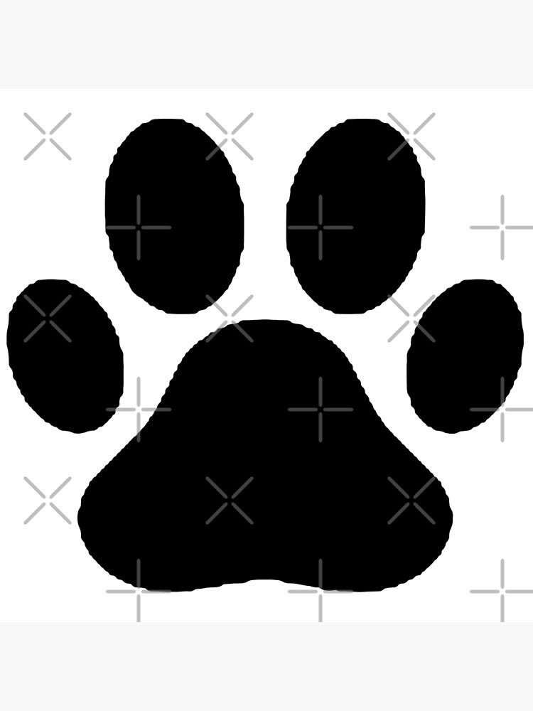 "Black Paw" Poster by CatieeBee | Redbubble