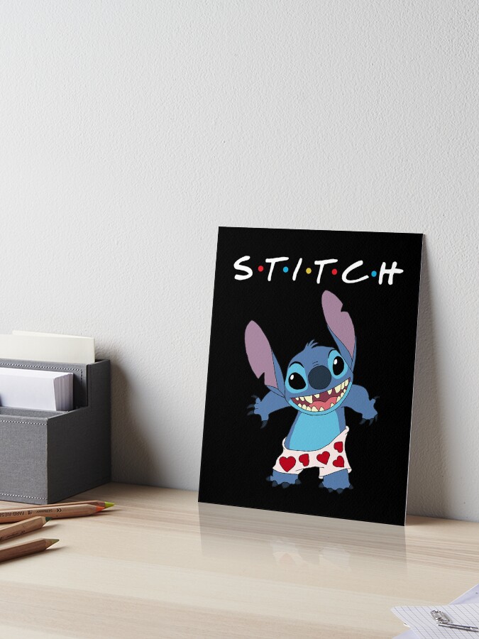 "Cute friend stitch people gift for fans happy" Art Board Print for ...
