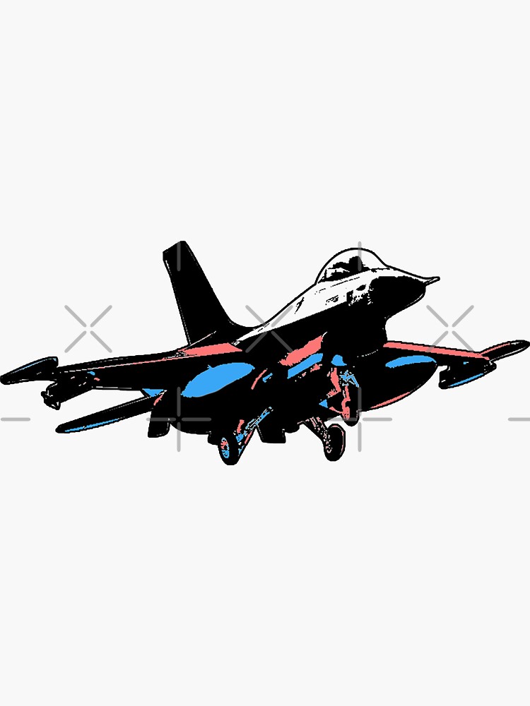"Fighter Jet" Sticker by devinswy | Redbubble