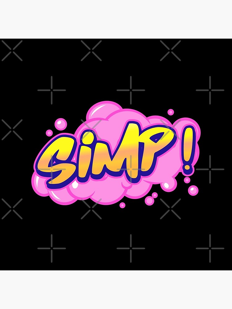 "90's Vibe Graffiti Spray Paint SIMP PATROL Funny" Poster by GOdesign26 ...