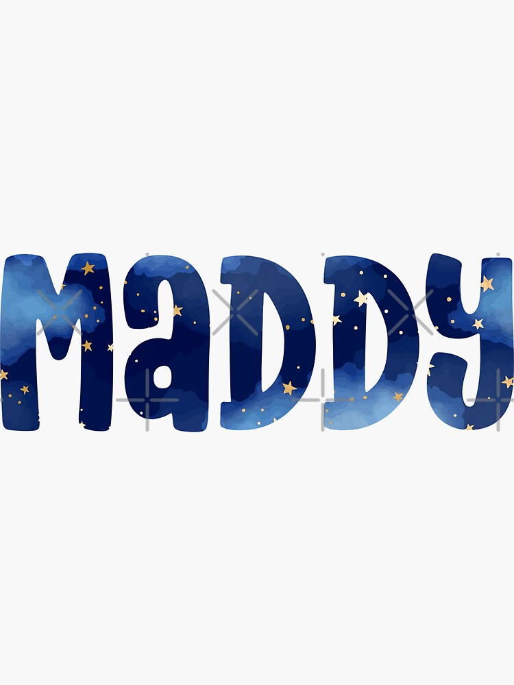 "Maddy name" Sticker for Sale by A-Personalised | Redbubble